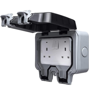 Waterproof Outdoor Sockets, rainproof Wall Electrical Outlets, IP66 Sw